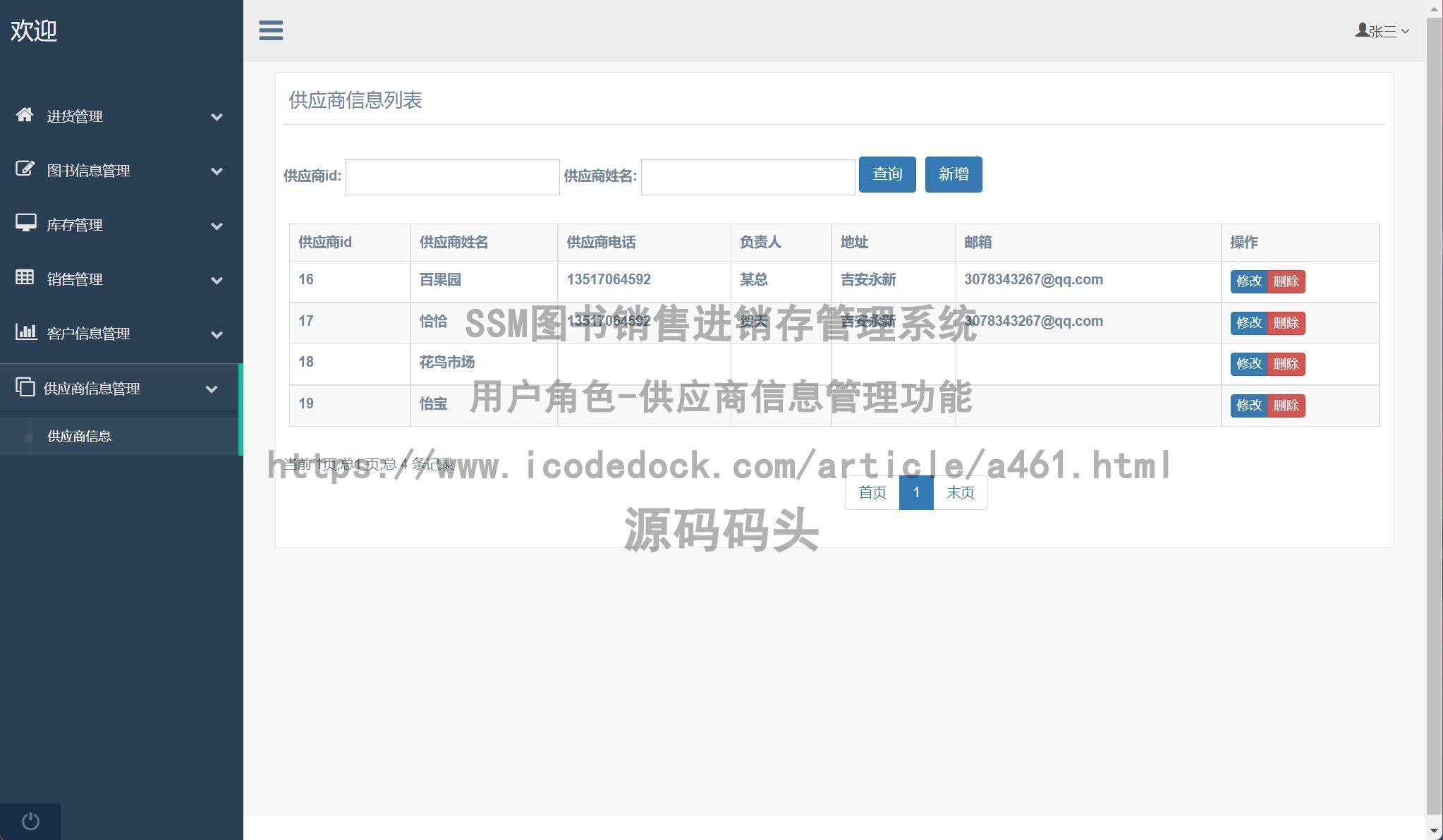 基于jsp+mysql+Spring+mybatis的SSM图书销售进销存管理系统_ssm图书销售退货进货-CSDN博客