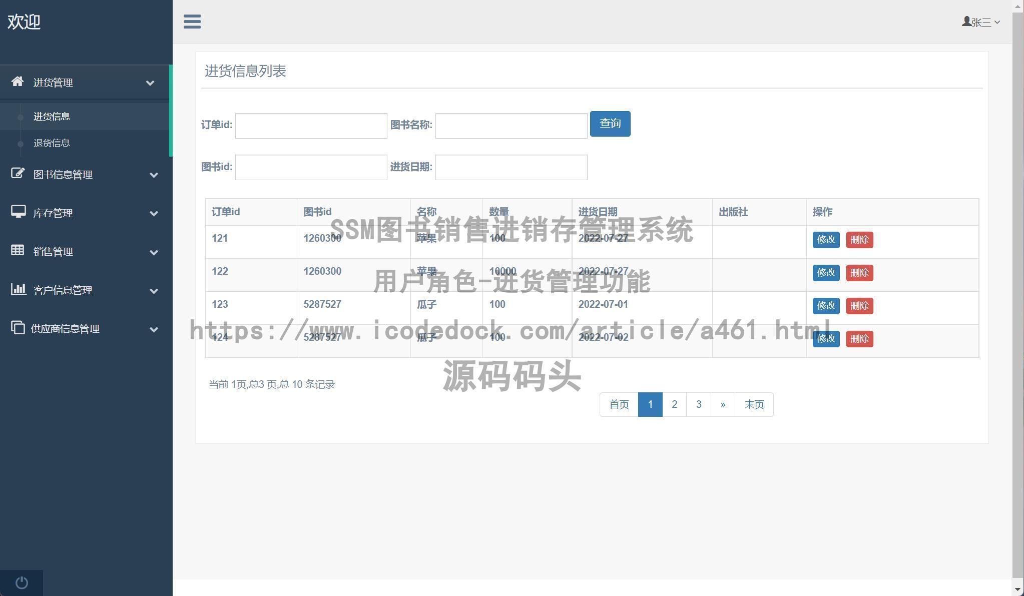 基于jsp+mysql+Spring+mybatis的SSM图书销售进销存管理系统_ssm图书销售退货进货-CSDN博客